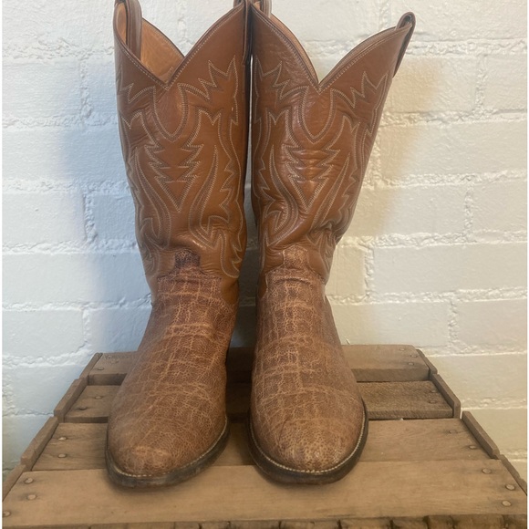 Justin Boots | Shoes | Vintage Justin Leather Boots 95 | Poshmark